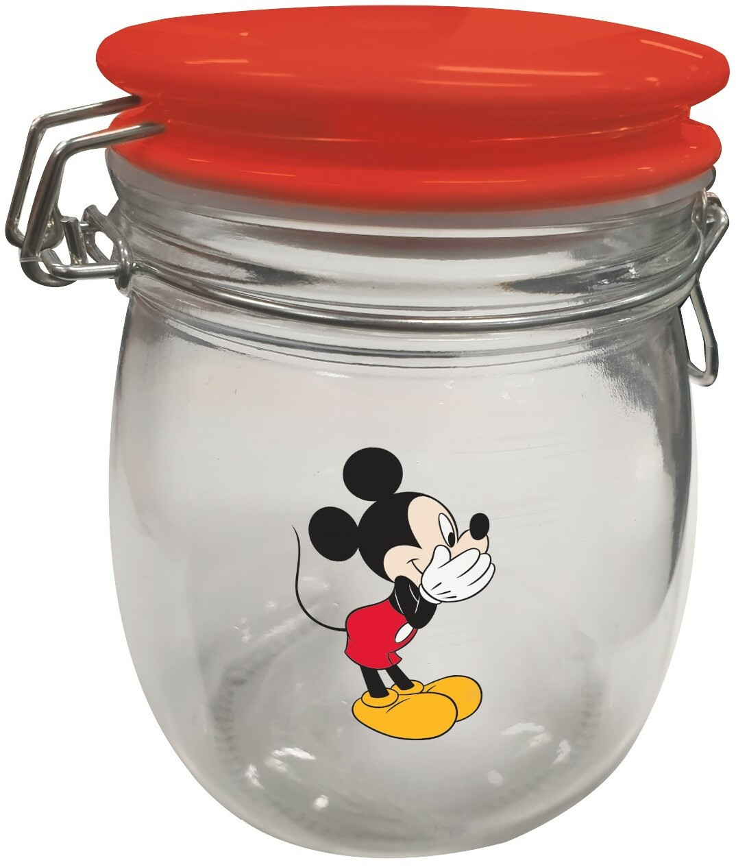 DISNEY MICKEY MOUSE Glass Snap-Lock Jar - Impact Comics