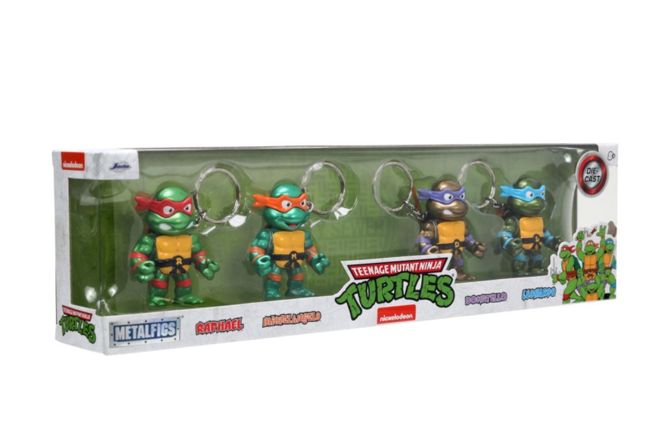Teenage Mutant Ninja Turtles 2.5″ Metal Figures Keychain 4-Pack ...