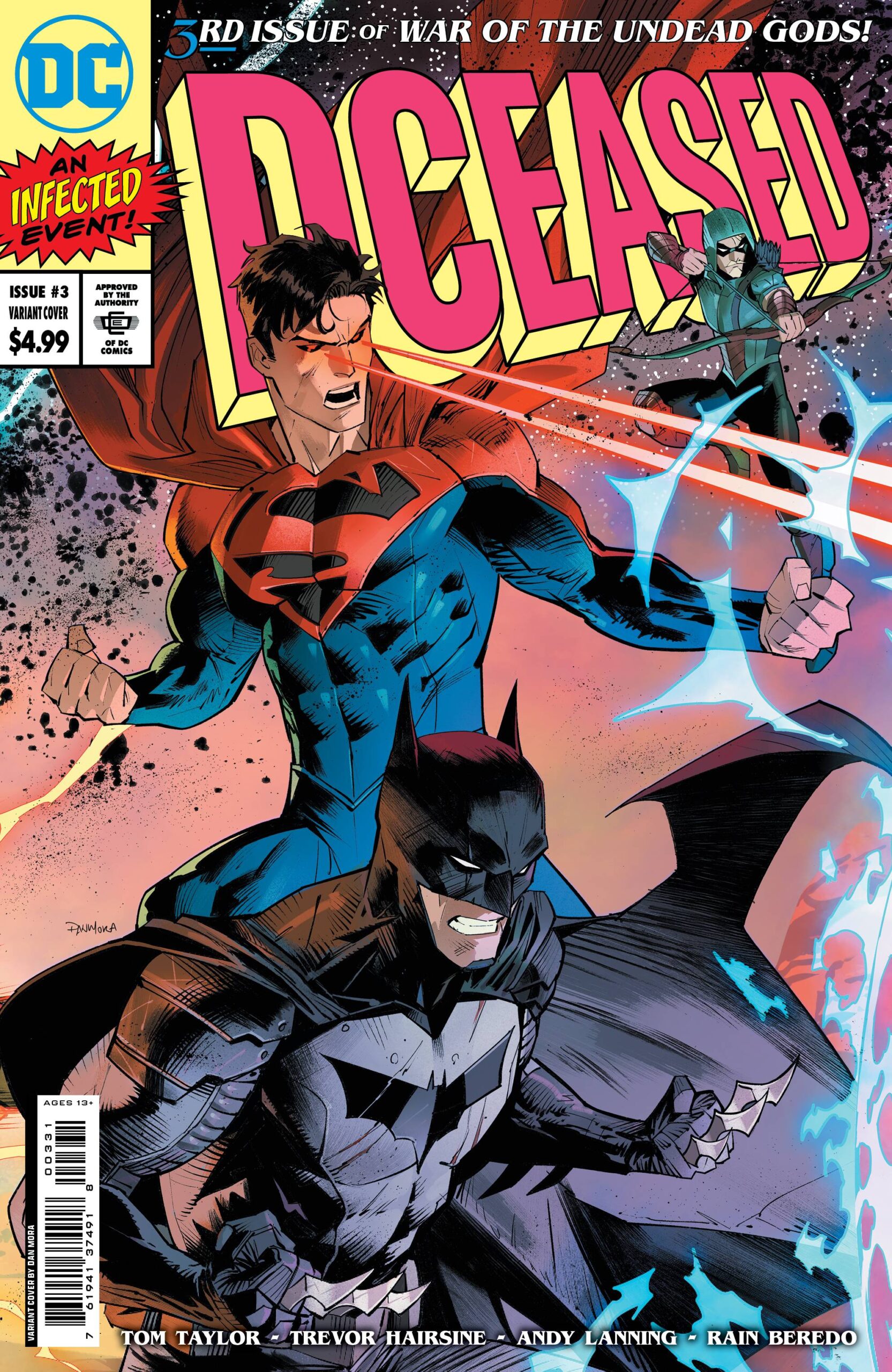 DCEASED WAR OF THE UNDEAD GODS #3 (of 8) Cover B DAN MORA HOMAGE Card ...