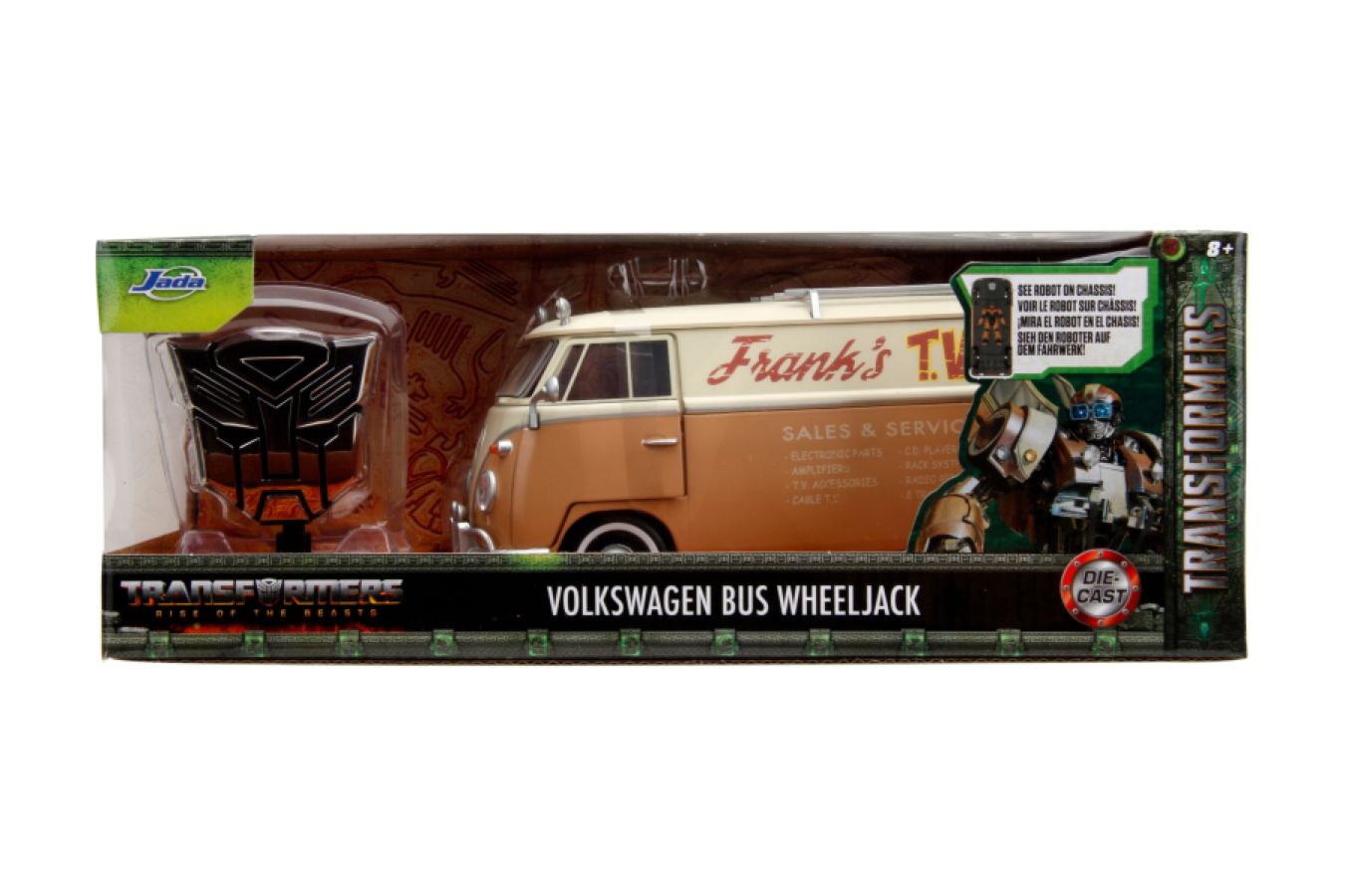 TRANSFORMERS (2023) – VOLKSWAGEN 1967 BUS WHEELJACK 1:24 Scale Die-Cast ...