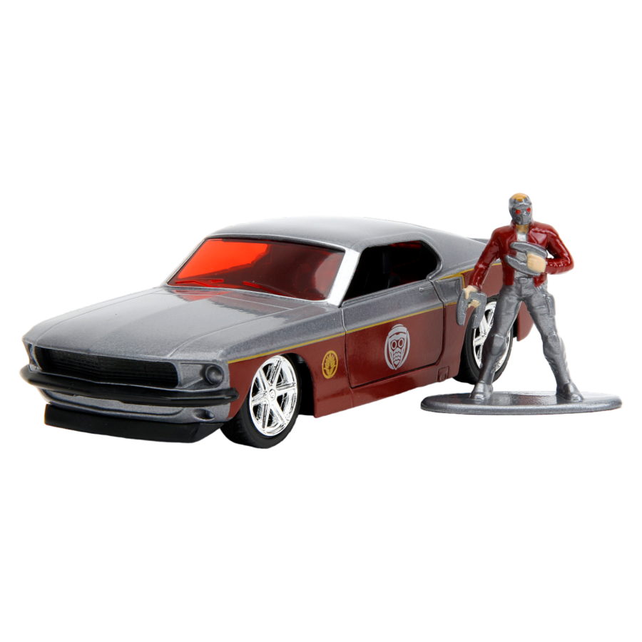 MARVEL – STAR-LORD & 1969 FORD MUSTANG (Fastback) 1:32 Scale Die-Cast ...