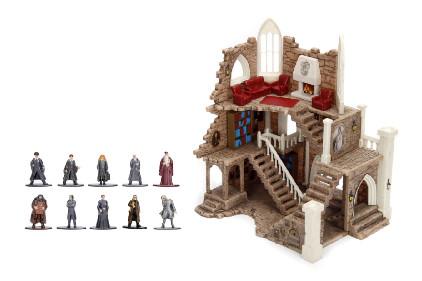 HARRY POTTER – HOGWARTS NanoScene (w/ 10 Metal Figures) Play Set ...