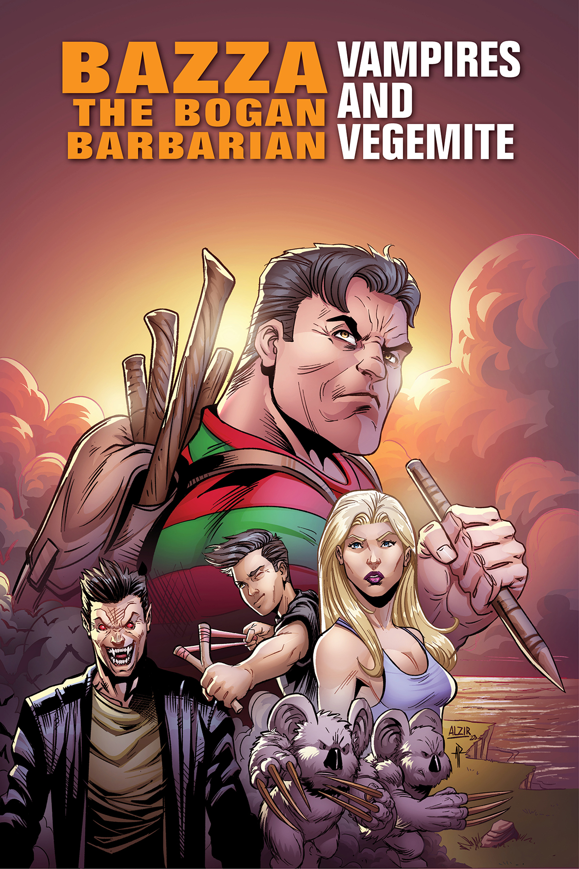 BAZZA THE BOGAN BARBARIAN GN – Vampires and Vegemite – Impact Comics