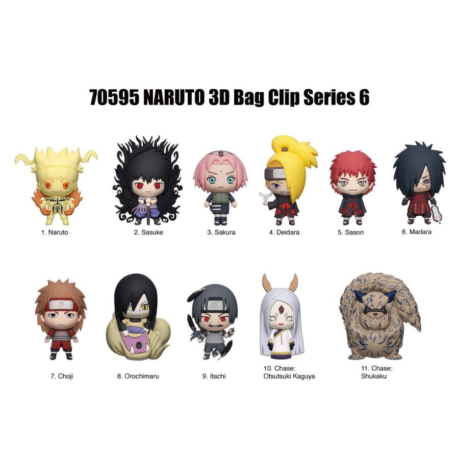 NARUTO – 3D PVC BAG CLIPS Blind Bag (Series 6) – Impact Comics